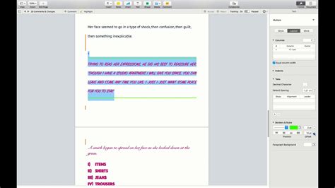 How To Adjust The Space Between The Line And The Text In A Pages Document Mac Youtube