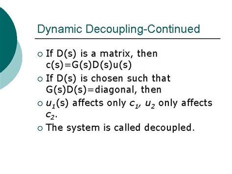 chapter 4 multivariable control topics synthesis of configurations