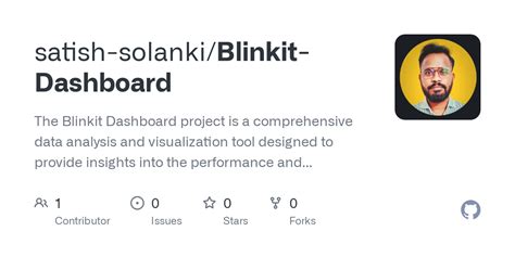 Blinkit Dashboard Blinkit Dashboard Pbix At Main Satish Solanki