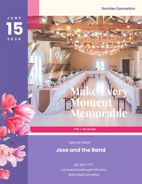 Free Event Company Flyer Template To Edit Online