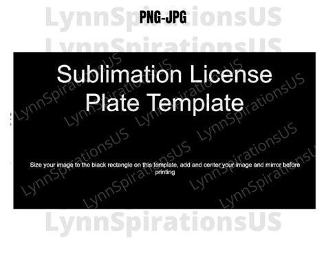Sublimation Template Sublimation License Plate Template Sub Templates