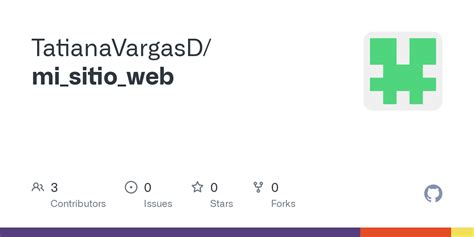 Github Tatianavargasdmisitioweb