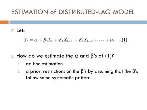 ppt distributed lag models powerpoint presentation free download