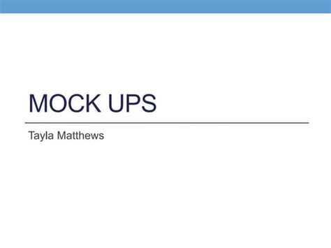 Mock Ups Ppt