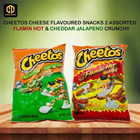 Cheetos Cheese Flavored Snacks 2 Assorted Flamin Hot And Cheddar Jalapeno
