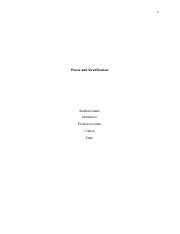 Power S Edited Docx 1 Power And Stratification Students Name