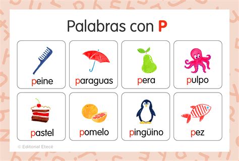 ¿sabías Que Existen Cientos De Palabras Con La Letra P