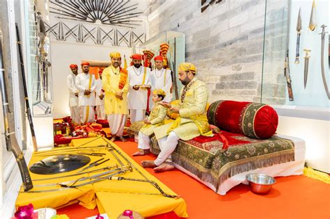 Dr Lakshyaraj Singh Mewar Worships Historic Weapons With Son Udaipur