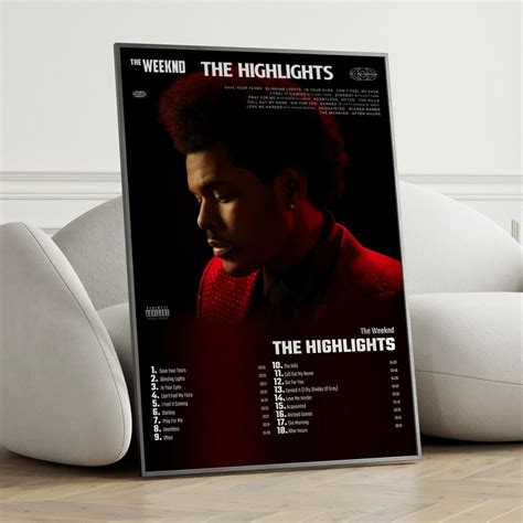 The Weeknd The Highlights Album Cover Poster Wall Art The Weeknd The