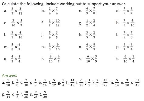 Multiplying Fractions Mathsquad