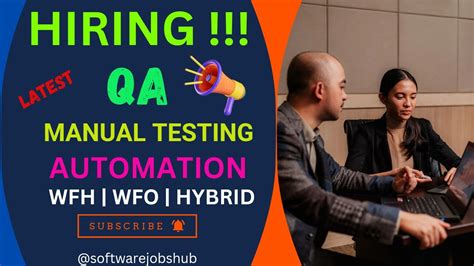 Hiring Qa Freshers And Experienced Manual Automation Softwarejobs Youtube