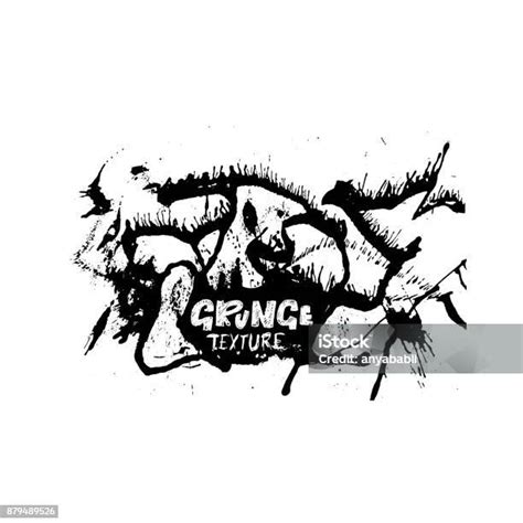 잉크 벡터 브러시 스트로크와 벡터 일러스트입니다 그런 지 손으로 그려진 수채화 질감 텍스트를 위한 공간입니다 0명에 대한 스톡 벡터 아트 및 기타 이미지 Istock