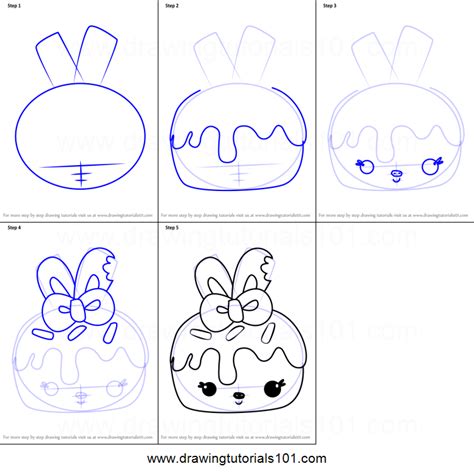 How To Draw Raspberry Cream From Num Noms Num Noms Step By Step DrawingTutorials101