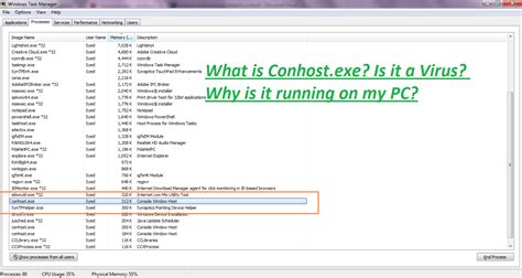 what is conhost exe is it a virus and why is it running on my pc