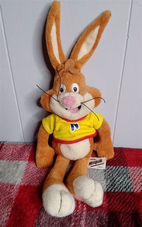 Vintage Nesquik Plush Nestle Stuffed Bunny Rabbit Mascot Nwt 12 4621595110
