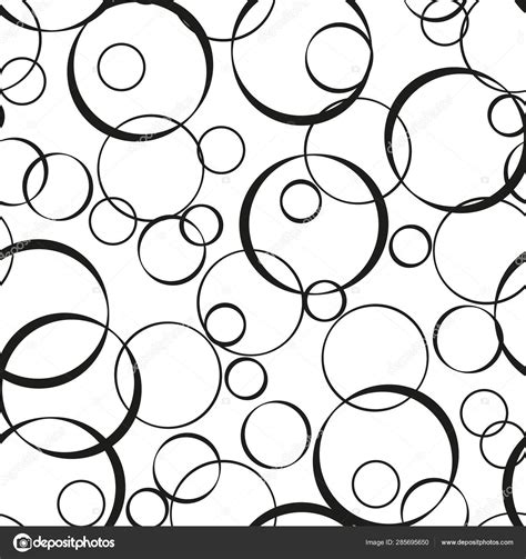 Circle Seamless Pattern Seamless Circle Vector Illustration Background Modern Stylish Texture