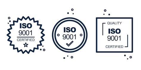 Premium Vector Iso Certification Badge Collection
