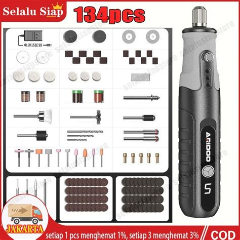 Jual 18000rpm 134pcs 12v Alat Pena Bor Mini Alat Pena Ukir Listrik