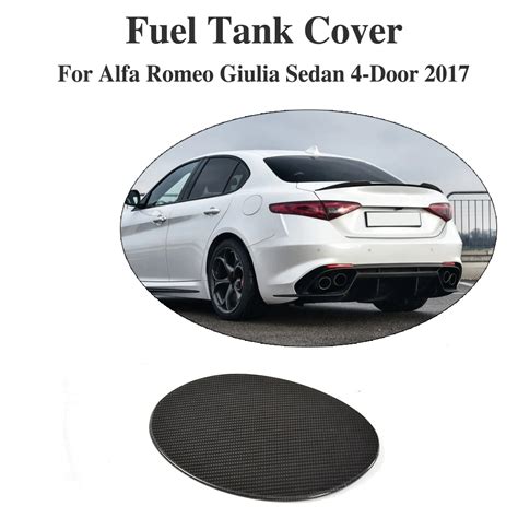 Carbon Fiber Oil Gas Fuel Tank Cap Protector Pad Cover Sticker For Alfa