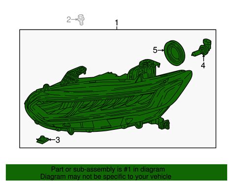 2018 2022 Honda Accord Headlight Assembly R 33100 Tva A02 Honda