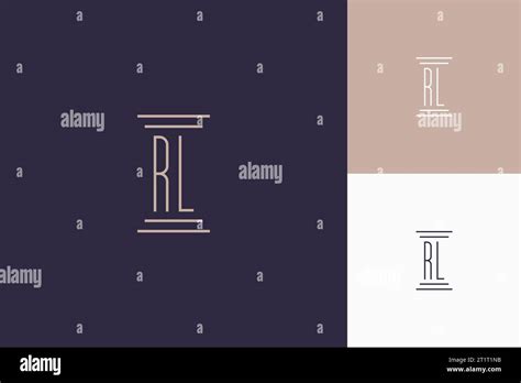 Rl Monogram Initials Design For Law Firm Logo Inspiration Stock Vector Image And Art Alamy