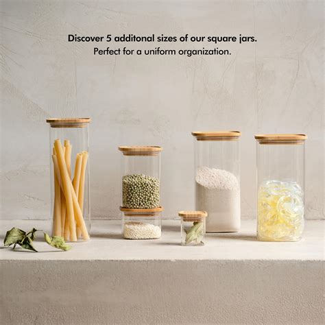 Kivy Square Glass Jars
