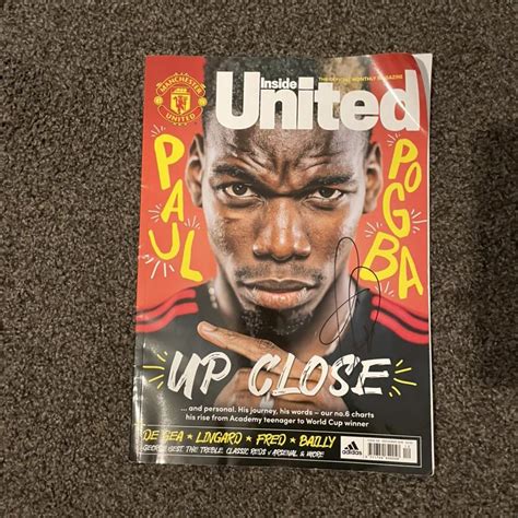 Paul Pogba Signed Manchester United Magazine Hand Depop