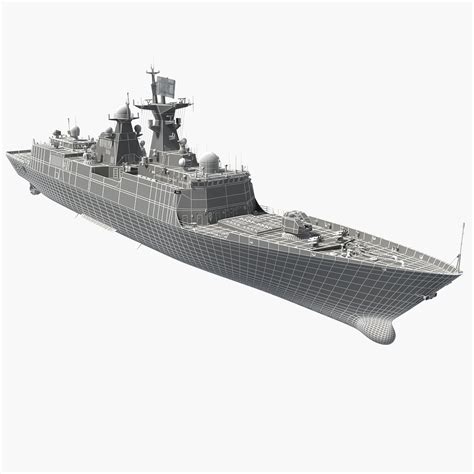 Chinese Navy Type 054a Frigate 3d Model 189 Fbx Max Free3d