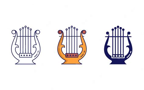 Icono De Vector De Arpa Vector Premium
