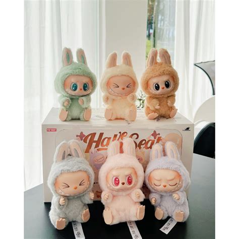 ChÍnh HÃng HỎa TỐc Labubu Macaron V2 Have A Seat Pop Mart Gấu Bông