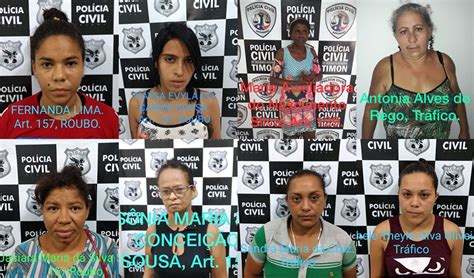 Oito Mulheres São Presas Por Tráfico Roubo Majorado E Lesão Corporal