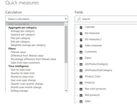 Power BI Measure Creation In Parallel With A Quick Measure Learn DAX