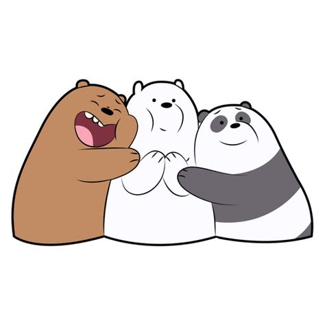 We Bare Bears Hugs Sticker Sticker Mania