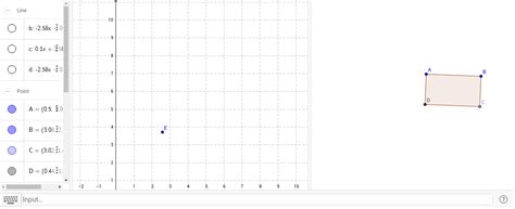 plotting graph of two variables geogebra