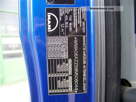 MAN TGX X BLS Standard Tractor Trailer Unit Photo And Specs