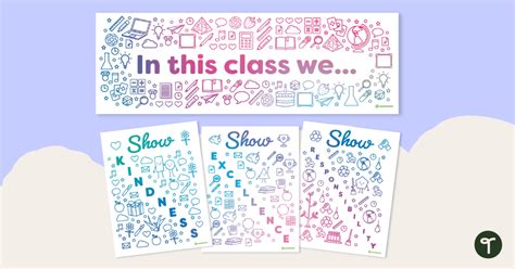 Classroom Expectations Posters Teach Starter