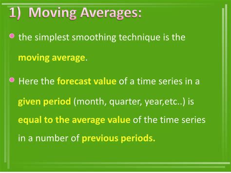 Time Series Analysissmoothing Techniques Rmse Pptx Pptx