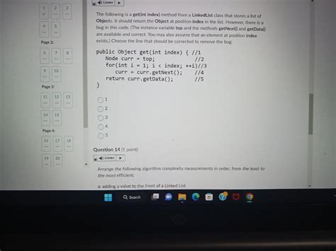Solved The Following Is A Get Int Index Method From A Chegg