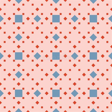 Simple Vector Minimal Seamless Pattern Colorful Abstract Geometric Background Stock Vector