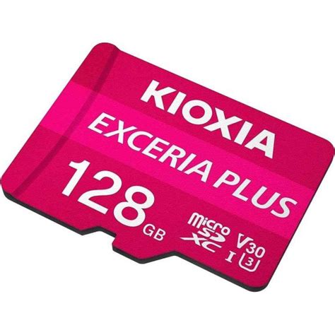 Kioxia Toshiba Exceria Plus Microsd 4k Card 128gb W Sd Adapter