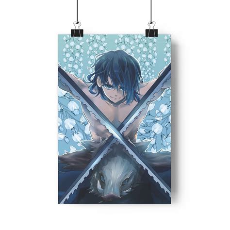 Poster Kimetsu No Yaiba Luna Superior Inosuke Tienda Rirumé