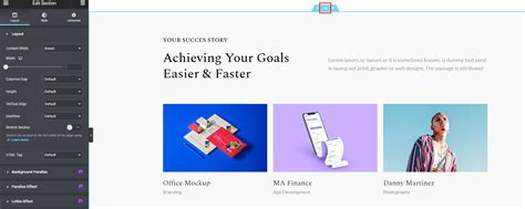 Sticky Section Modules Droit Elementor Addons