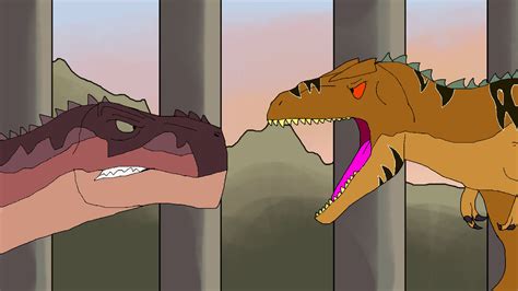 Tarbosaurus Vs Giganotosaurus Jw Hh Style By Francoraptor2018 On
