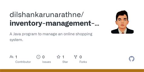 Github Dilshankarunarathne Inventory Management System A Java