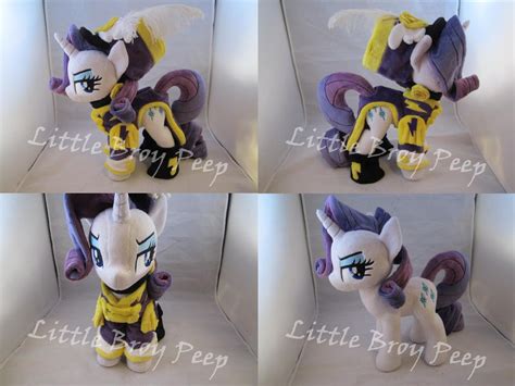 Mlp Wonderbolts General Rarity Plush Commission By Little Broy Peep