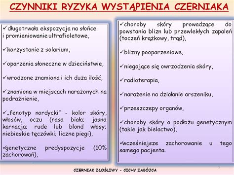 Czerniak ZŁoŚliwy Łac Ppt Pobierz