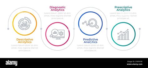 Automated Data Analytics Infographic Circles Stock Vector Image And Art