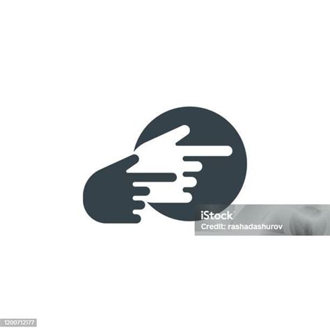 手游標概念範本設計企業徽標圖示形狀 手游標簡單徽標插圖向量圖形及更多互聯網圖片 互聯網 使用者體驗 做手勢 Istock