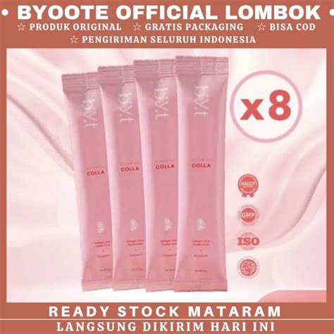 Jual Byt Colla Byoote Collagen Original Ecer 8 Sachet Mataram Lombok