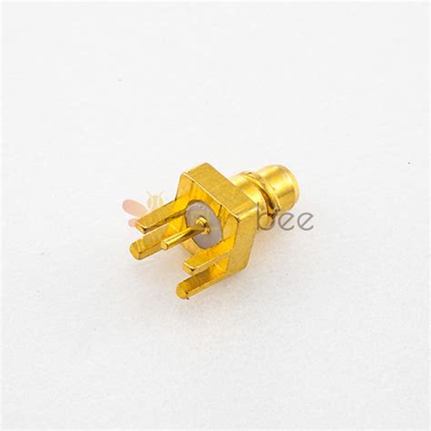 Elecbee Plate Edge Mount MMCX Connector Female Straight Solder Type
